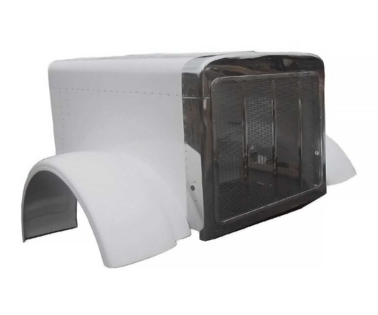 PETERBILT 379 SHORT FIBERGLASS WITH GRILLE (1987 TO 2007) – TITAN HOODS