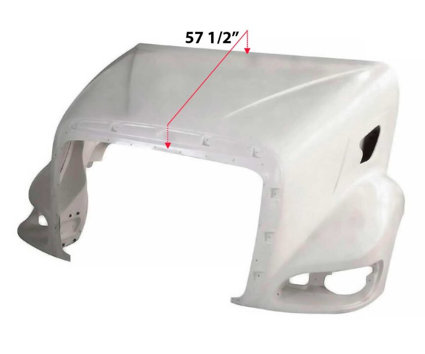 PETERBILT 387 LONG 120 BBC 57" CENTERLINE MODIFIED DESIGN SPLIT FENDER ...